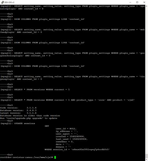 [ojs 3] Database Upgrade Problem Software Support Pkp Community Forum