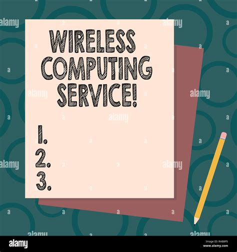 Handwriting Text Writing Wireless Computing Service Concept Meaning