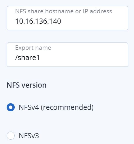 Connecting To External NFS Shares Via Backup Gateway Acronis Cyber Infrastructure