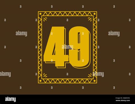 Card Number 49 Stock Vector Images Alamy