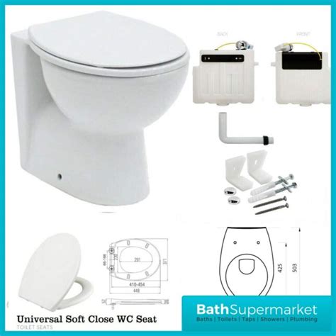 Arley Back To Wall Pan Soft Close Seat And Concealed Cistern Bath Supermarket