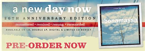 Joe Bonamassa A New Day Now 20th Anniversary Edition