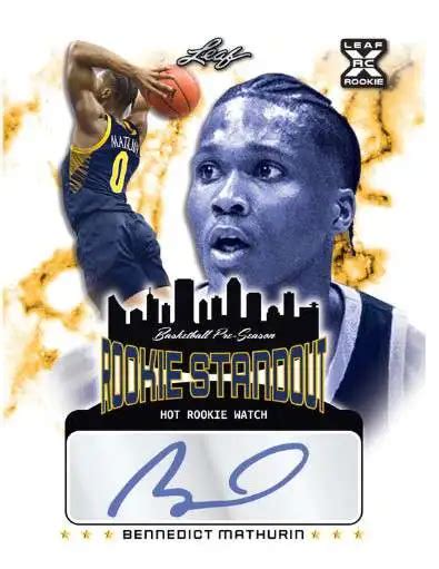 Nba Indiana Pacers 2022 23 Rookie Standout Basketball Bennedict