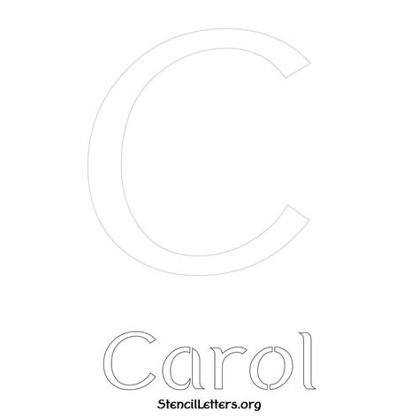 Free Printable Name Initial Stencils Stencil Letters Org