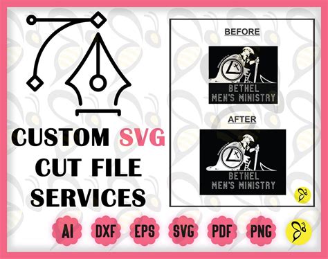 Custom SVG Cut File Services Convert To Vector Image To Vector Custom SVG Files Logo