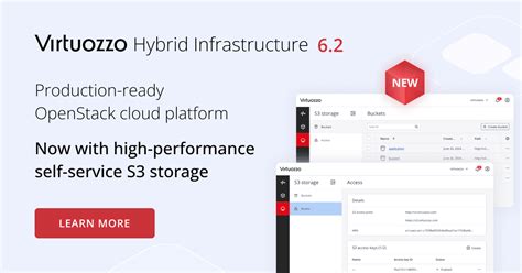 Virtuozzo Hybrid Infrastructure 62 Built In S3 Storage Management Virtuozzo Blog