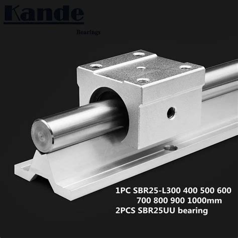 Linear Rail 25mm SBR25 300 400 500 600 700 800 900 1000 Mm 1 Pc Linear Guide SBR25 2 Pcs