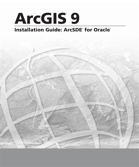 Pdf Installation Guide Arcsde For Oracle Esri Support