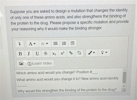 Solved Suppose You Are Asked To Design A Mutation That
