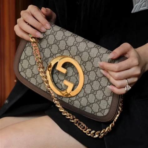 Gucci ‎699268 Blondie 復古馬鞍單肩包 米色及烏木色當季熱門新品 下單前請先詢問｜popchill 拍拍圈