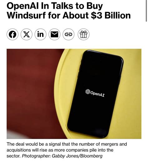 Ai Artificialintelligence Openai Windsurf Codeium Acquisition