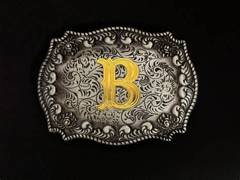 A Initial Western Buckles New Design Western Belt Buckle Initial
