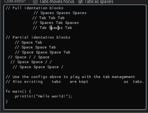 allow tabs for indentation in text edit widget · issue 73 · emilk egui · github