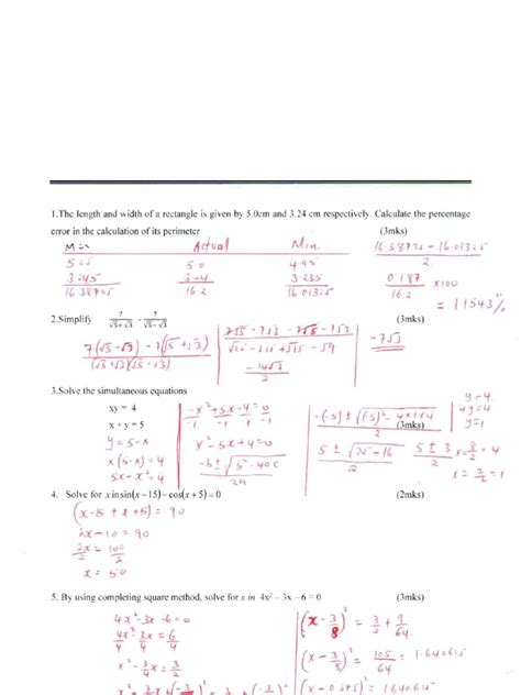 Mathematics F3 Ms Pdf