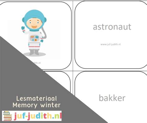 Memoryspel En Tweetallen Maken Beroepen Juf Judith Nl
