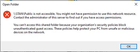 enable insecure guest logons group policy not working after 20h2
