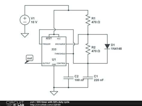 555 Timer 50 Percent Duty Cycle How A 555 Works As A Timer
