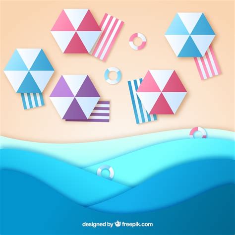 Polygon Art Beach Vectors And Illustrations For Free Download