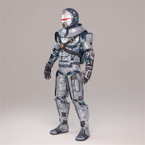 미래의 남자 전사 3d 모델 49 Fbx Obj Max Free3d