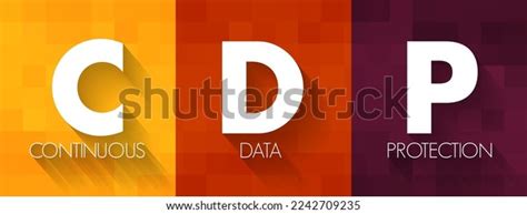 Cdp Continuous Data Protection Refers Backup Stock Vector Royalty Free 2242709235 Shutterstock