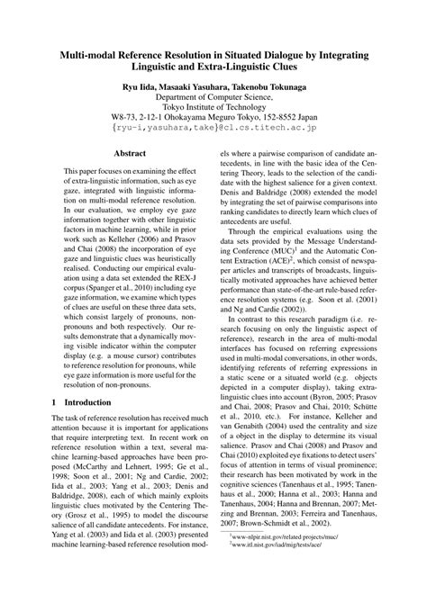 Pdf Multi Modal Reference Resolution In Situated Dialogue By