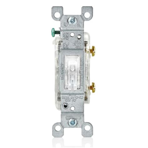 Reviews For Leviton 15 Amp 120 Volt Toggle Led Illuminated Single Pole