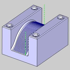 Edit Toolpath Example Extend Cut Move
