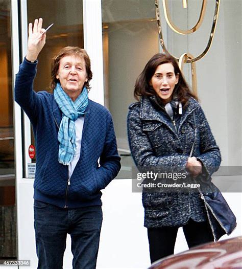 Sir Paul Mccartney And Wife Nancy Sighting March Photos And Premium