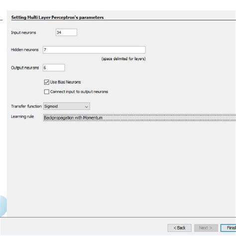 Setting Parameters For Multi Layer Perceptron Neural Network