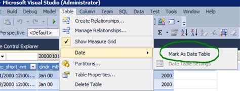 Ssas Tabular How To Mark A Table As Date Table Insight Extractor Blog