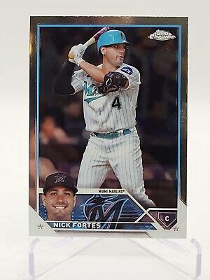 2023 Topps Chrome Update Nick Fortes Miami Marlins Baseball Club Card Usc77 Ebay
