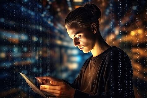 Premium Photo Data Science Business Artificial Intelligence Ai Professional Working On Big