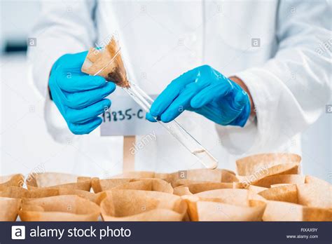 Soil Sample Testing Laboratory Stock Photo Alamy