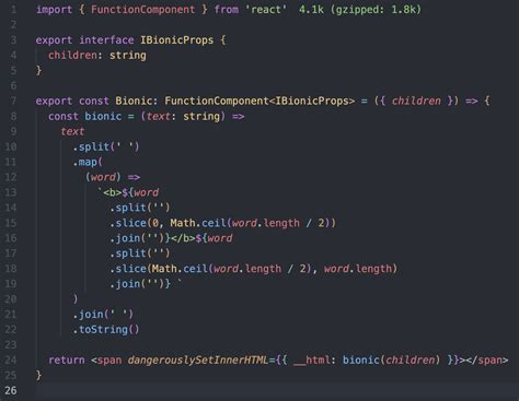 Bionic Reading Little Component You Can Use If You Want Code In Comment Rreact