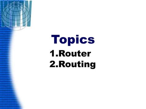 Presentation On Router Ppt