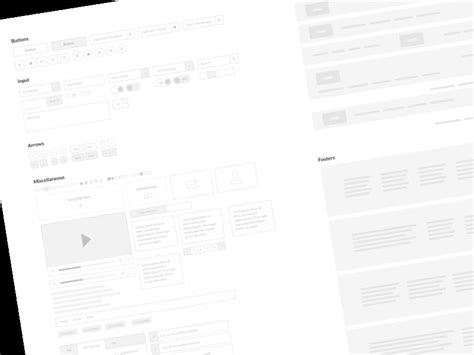Simple Wireframe Kit Sketch File Sketch Vector Uidownload