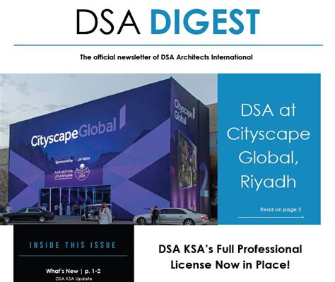 Dsa Digest Issue 21 2023 Q3 Edition Dsa Architects International