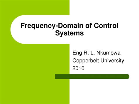 Ppt Frequency Domain Of Control Systems Powerpoint Presentation Free Download Id1024296