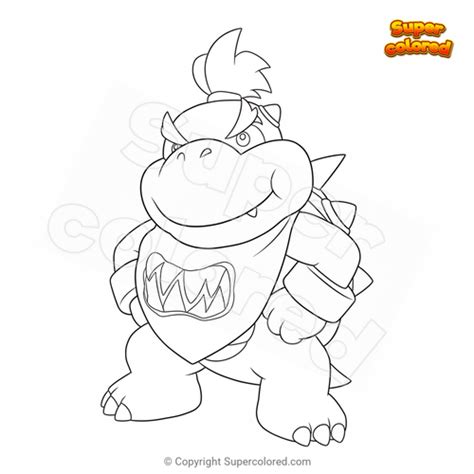Dibujo Para Colorear Bowser Jr
