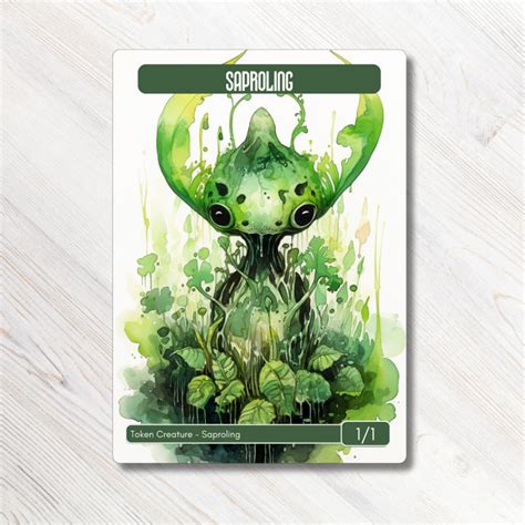 Mtg Proxy Token Saproling