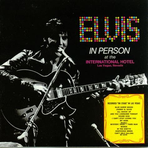 Elvis Presley Elvis In Person At The International Hotel Cd Album