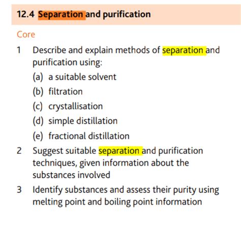 Separation Techniques 0620 Rigcse