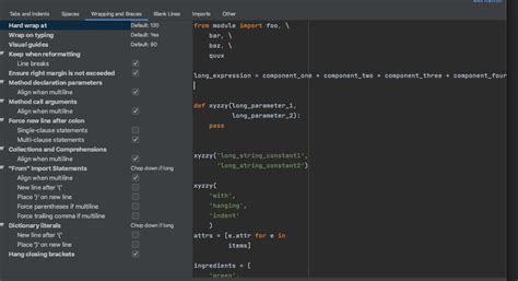 Wrap Of Long Expression Does Not Work In Pycharm Ides Support Intellij Platform Jetbrains