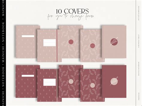 Digital Notebook Nude 18 Template Notebook 12 Hyperlinked Etsy
