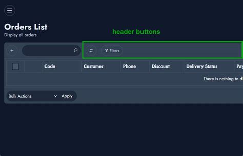 Crud Add Header Buttons Documentation