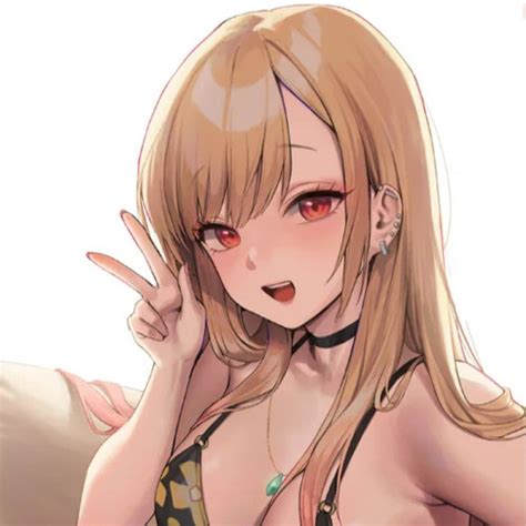 My Dress Up Darling Marin Kitagawa Bikini Peace Sign 7 Anime Sticker