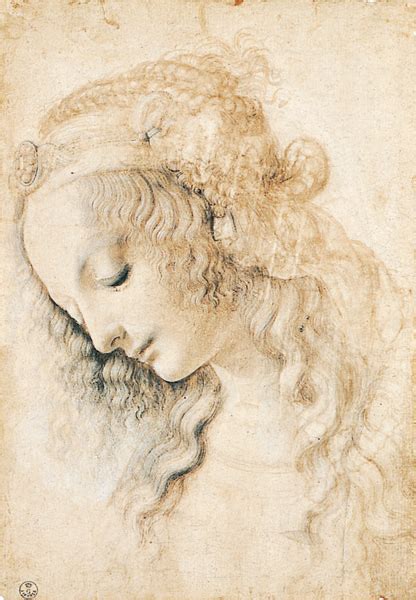 Beautiful Delicate Nude Woman Drawing In Blue Colored Pencil Drawing