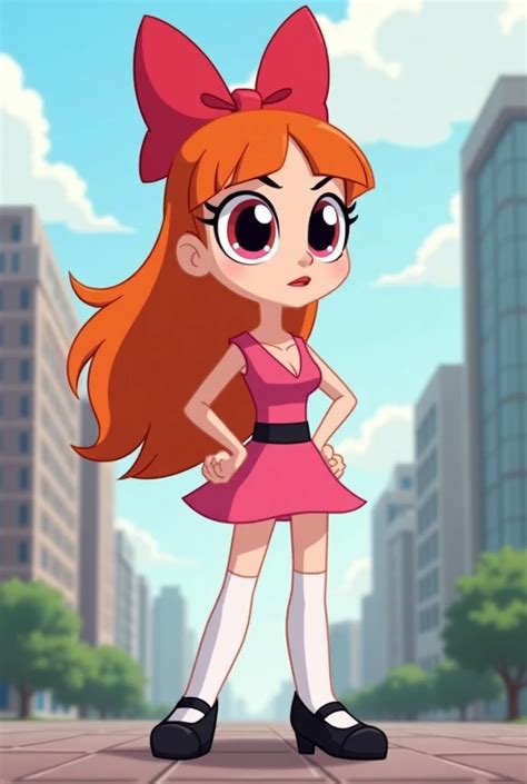Create A Realistic Detailed Version Of Blossom From The Powerpuff Girls Seaart Ai