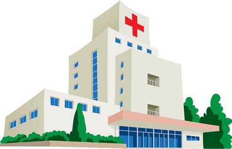 Hospital Building Illustration Medical Facility Visual For Healthcare