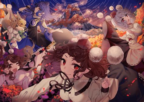 Residents Of The Tengu Village By 石川スペアリブ R Touhouart